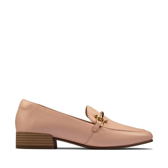 Clarks | Shoes | Clarksr Pure Block Light Pink Leather Bit Loafer ...